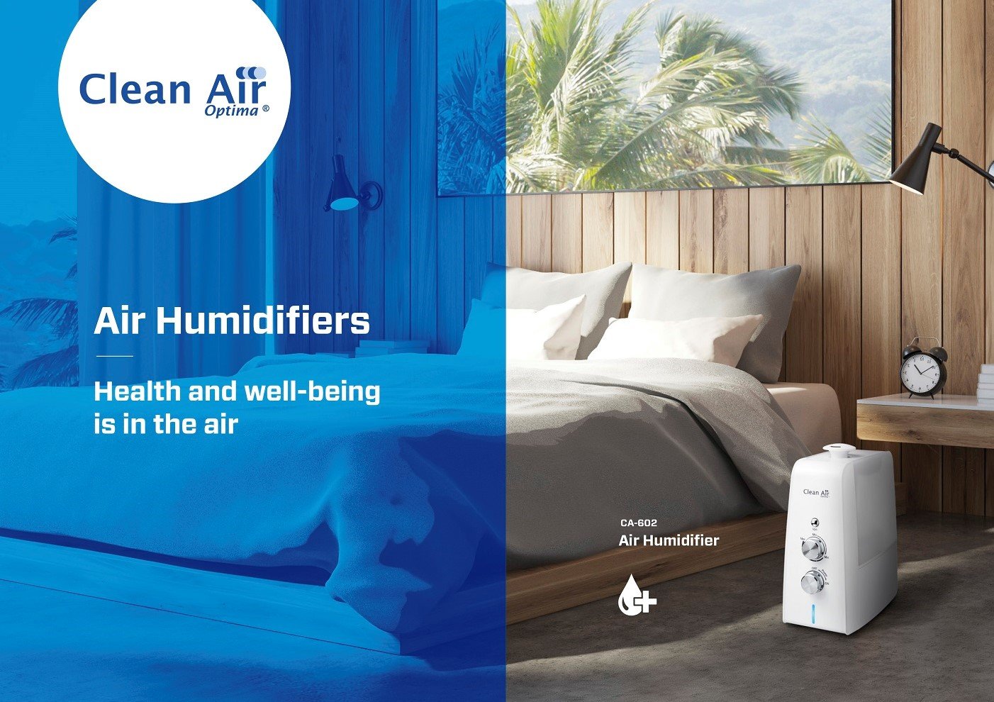 Humidificateur d’air ultrason + ioniseur CA-602
